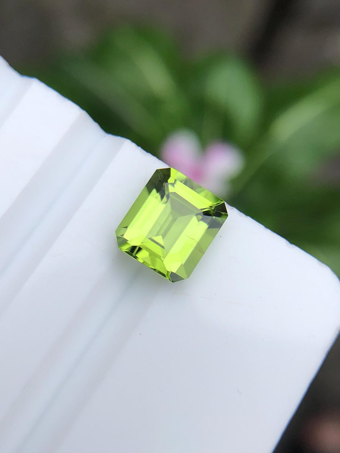 Peridot Emerald Cut, 8 X 7 MM Peridot Octagon, Natural Peridot, August ...