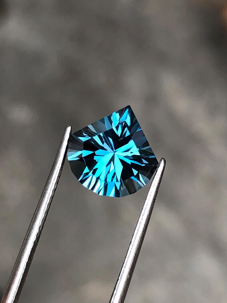 London Blue Topaz Custom Cut, 10 X 10 MM London Blue Topaz Fancy Shape ...