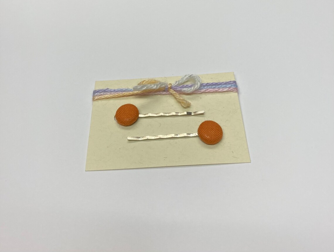 Rustic Hair Pins Orange Hair Clip Autumn Hair Pins Girls - Etsy