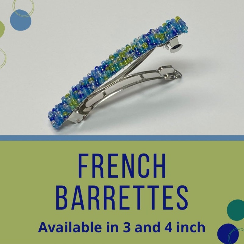 Beaded Hair Barrette - Etsy