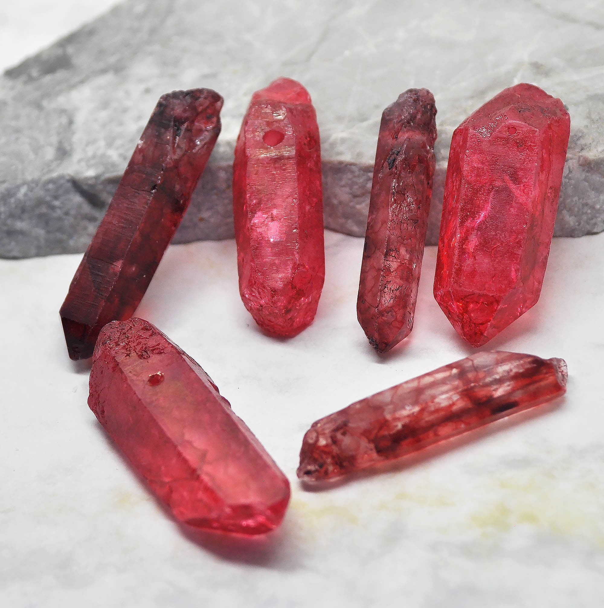 Stunning Raw Red Ruby Quartz Wire Wrapped Pendant Necklace on - Etsy UK