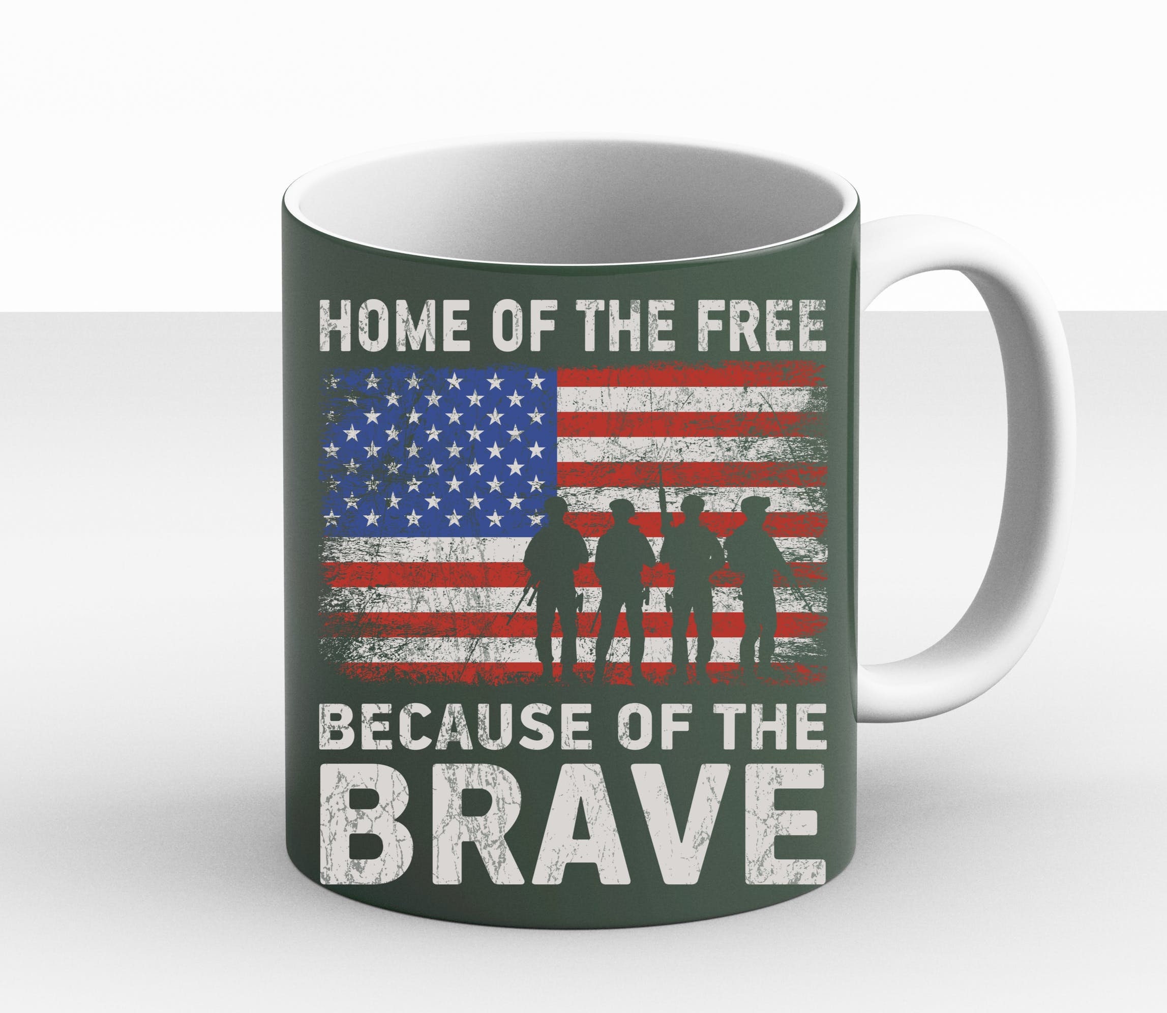 Home of the Free Because the Brave 4th of July Memorial Day | Etsy