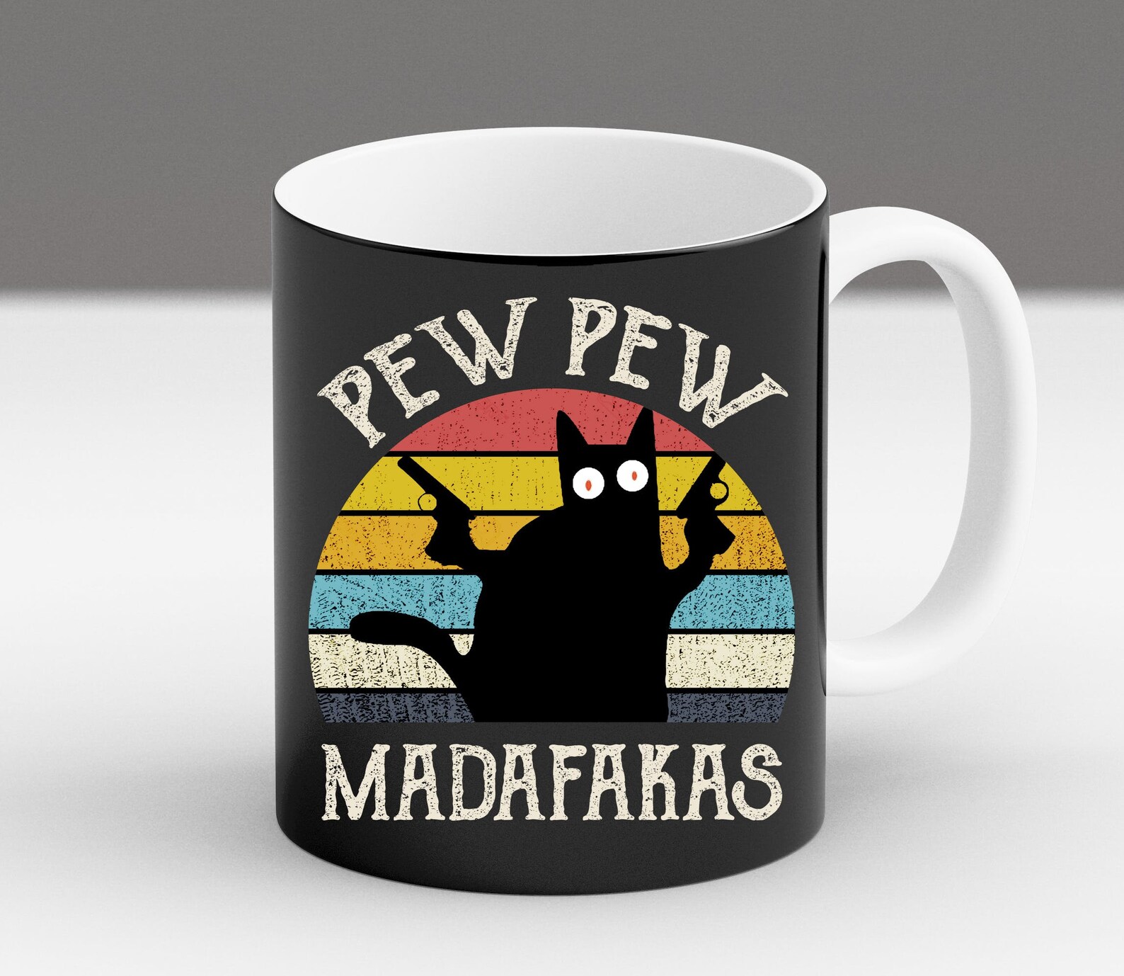 Pew Pew Madafakas Retro Mafia Cat Cat Lover Memes Funny Gift | Etsy