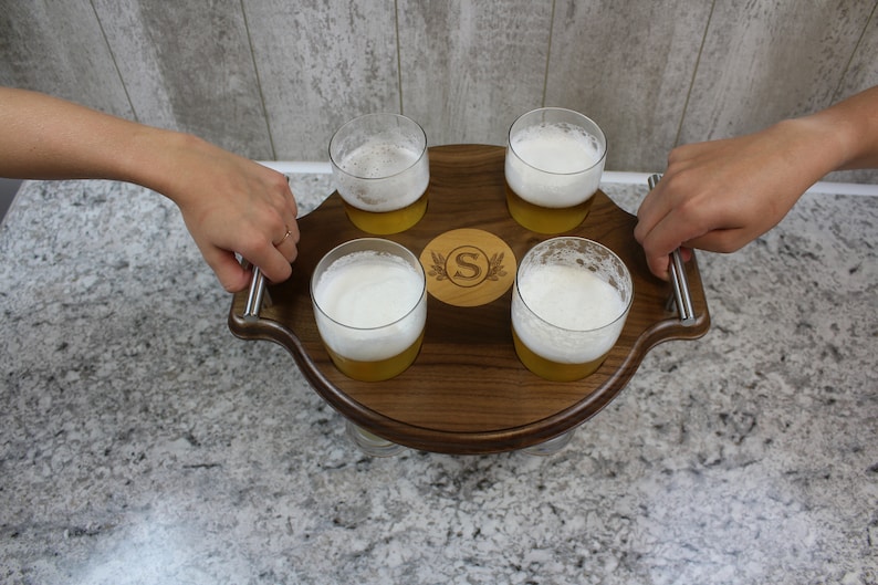 Walnut Beer Flight - Etsy