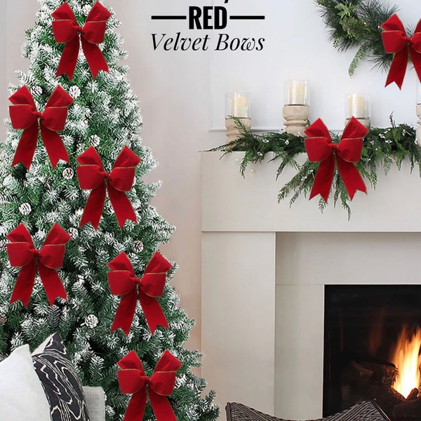 Christmas Tree Bows - Etsy