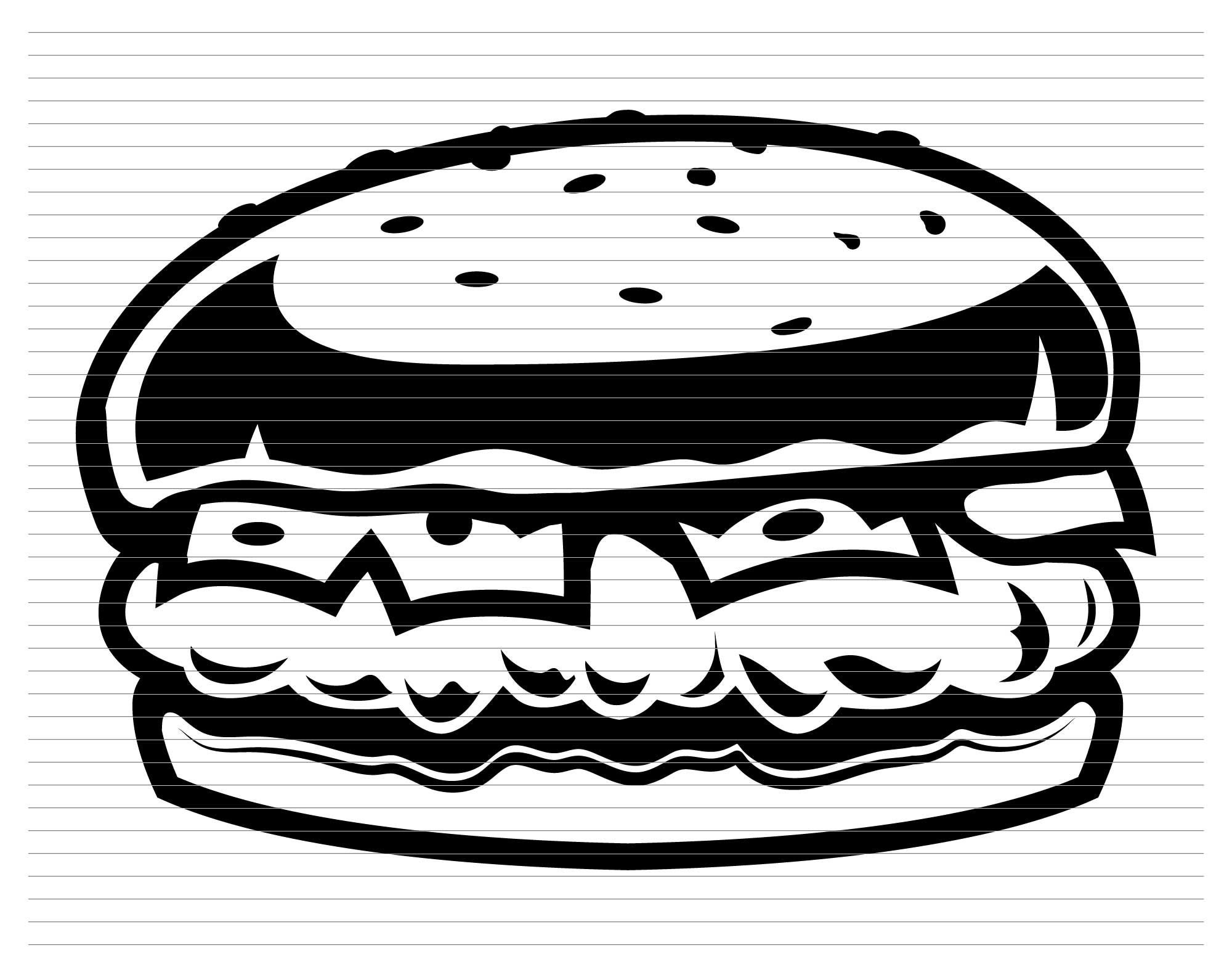 Prints Digital Prints Art & Collectibles Cheeseburger SVG Hamburger SVG ...