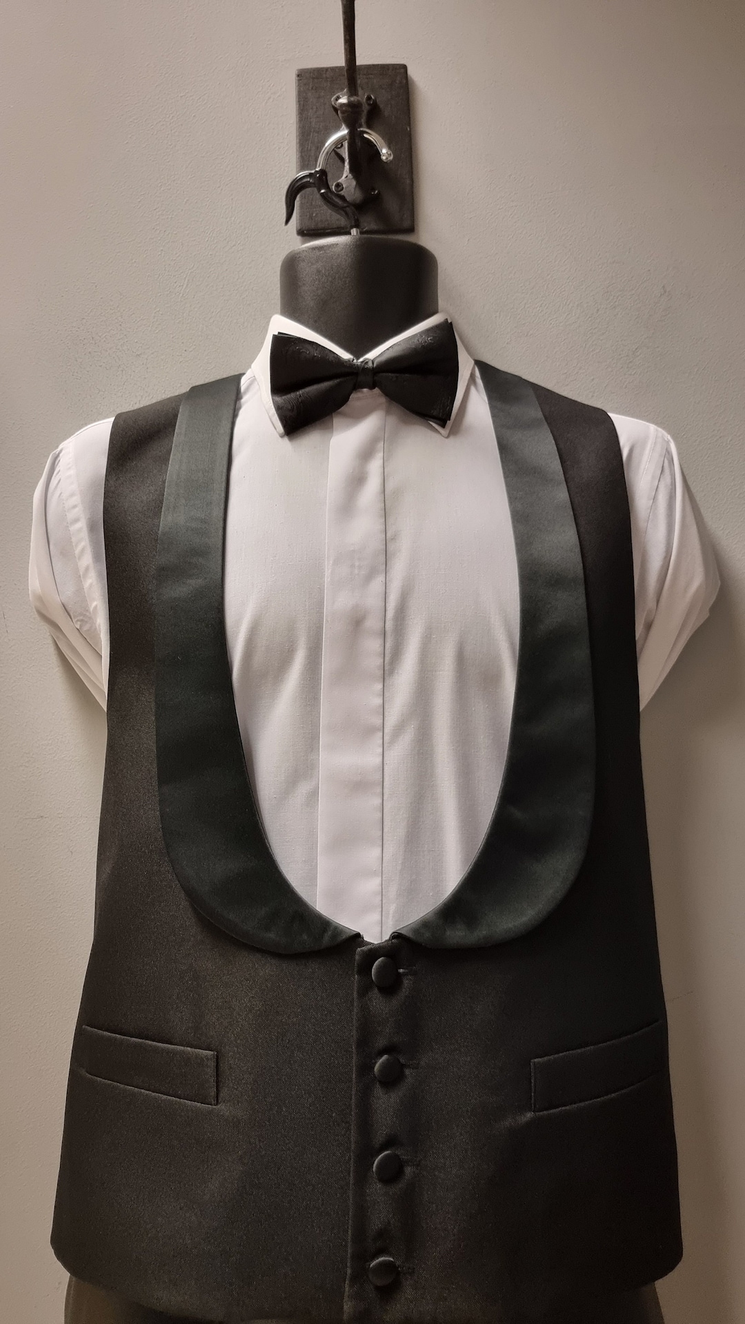 Mens Tux Waistcoat Black Scoop Evening Shawl Color Dress Wear. - Etsy