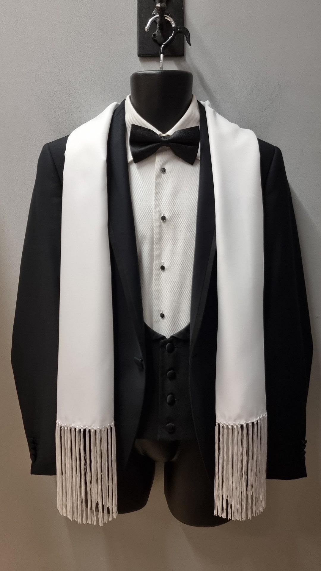 WHITE DRESS SCARF Mens New Evening Satin Scarves - Etsy