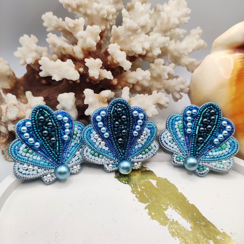 Seashell Brooch - Etsy