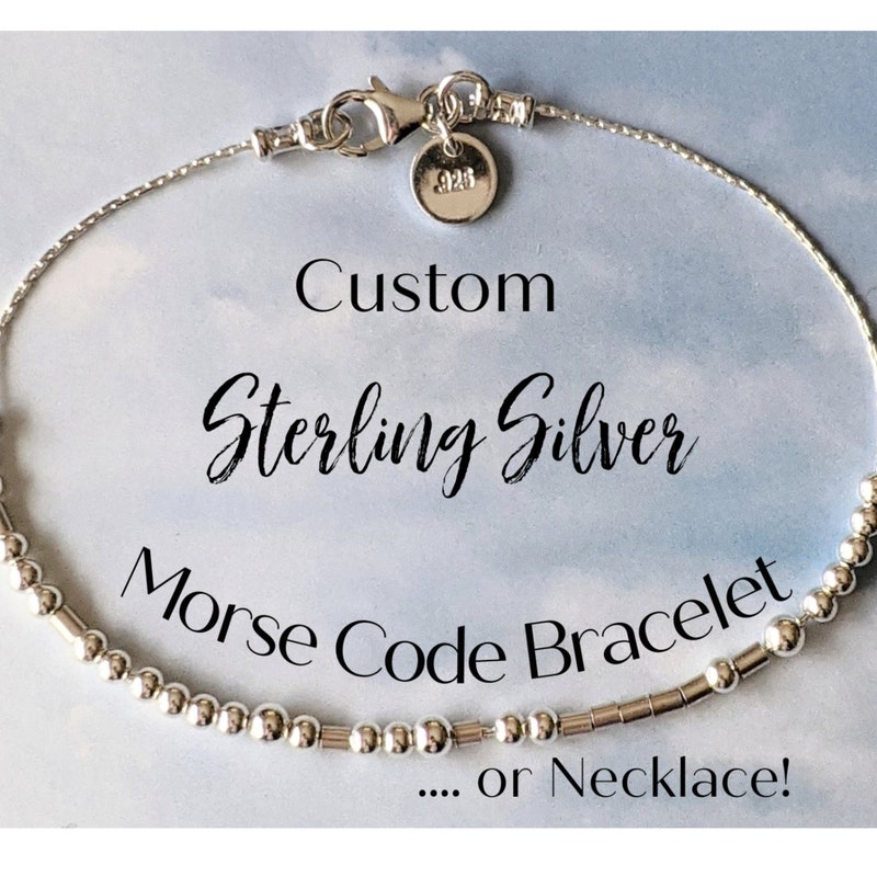Morse Code Jewelry - Etsy
