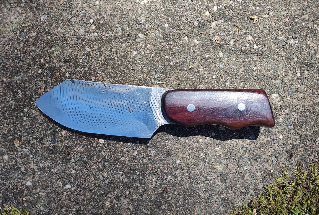 8 Inch Farrier's Rasp Knife, Hand-forged, Katalox Handle - Etsy
