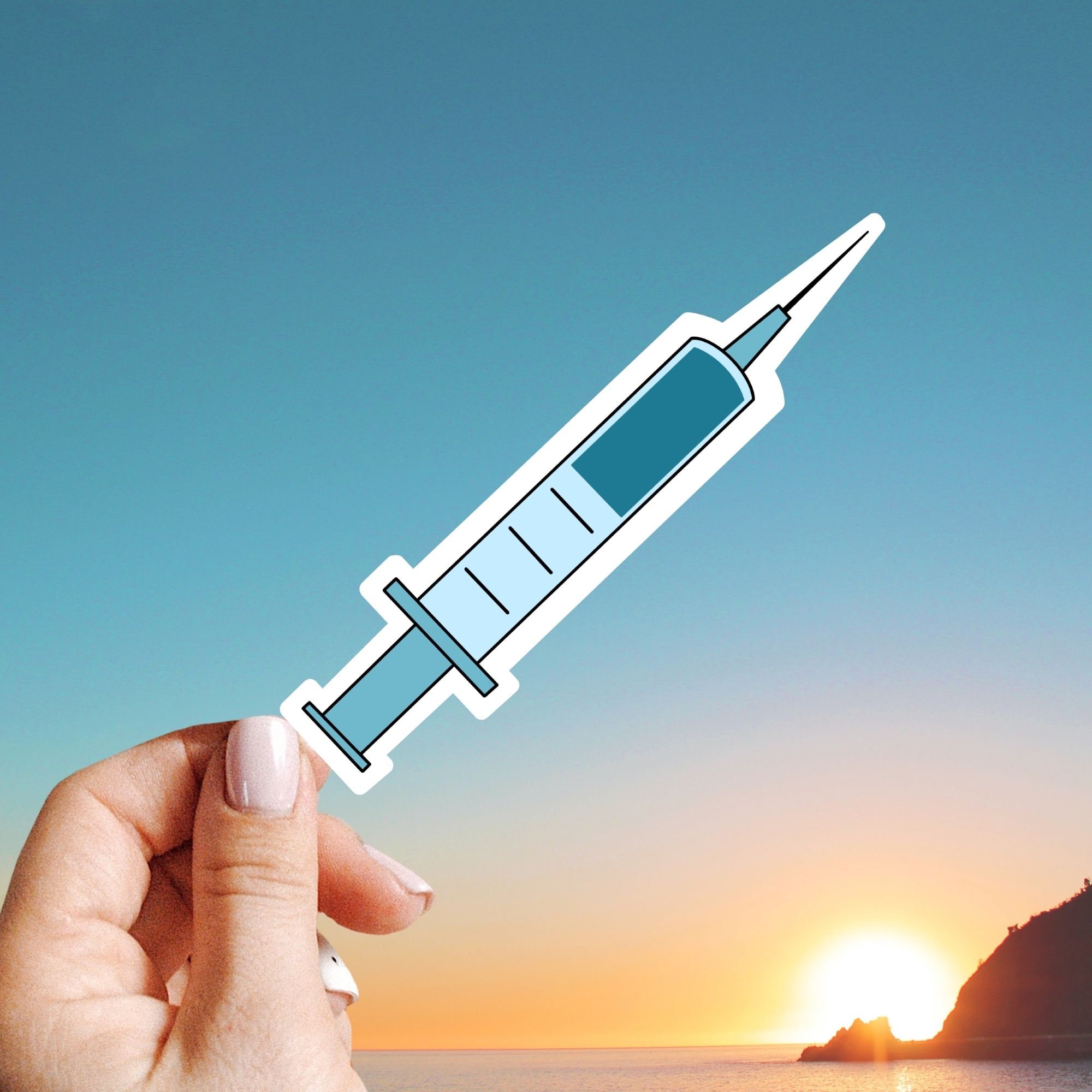 Syringe Sticker Nurse Sticker Doctor Sticker Hospital | Etsy