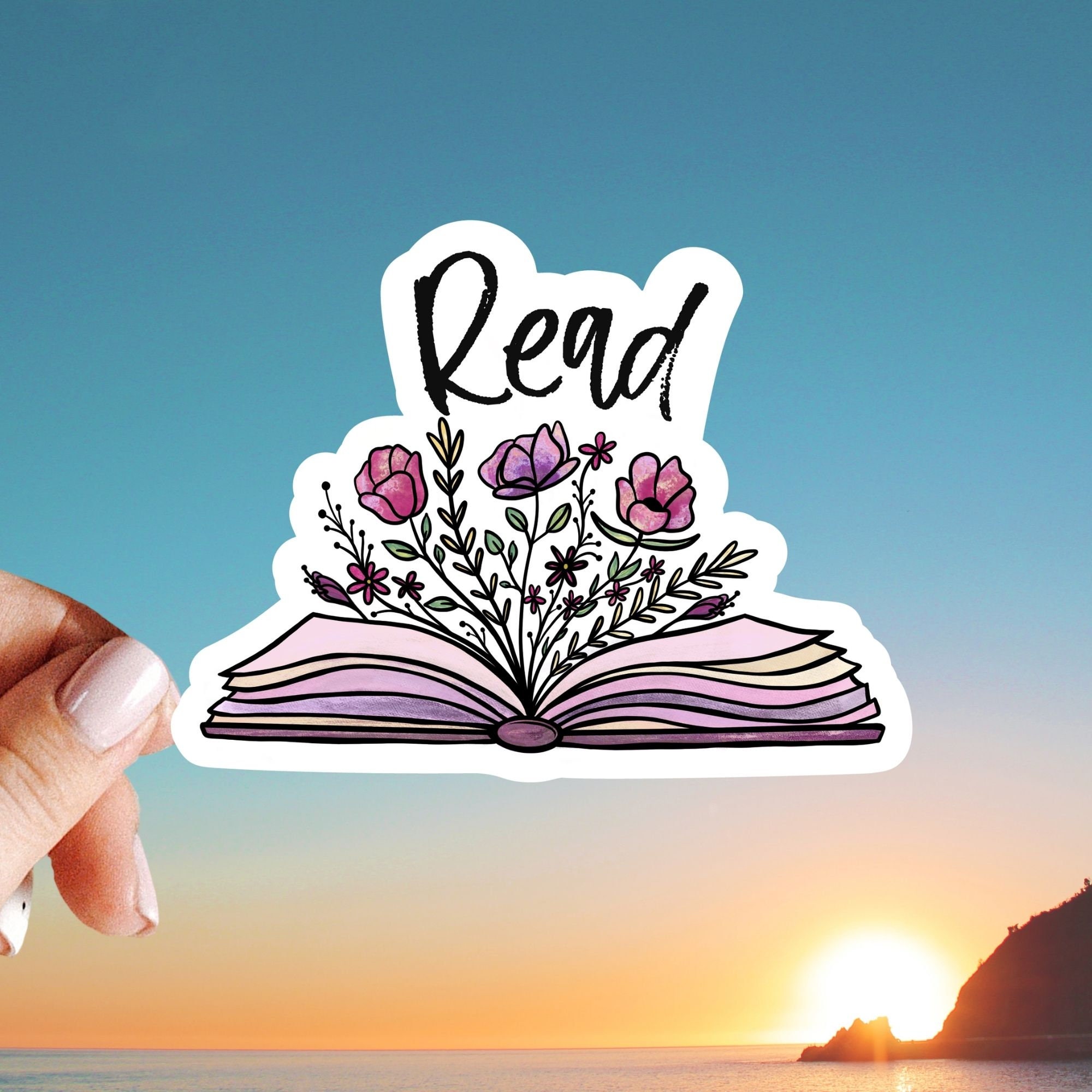 Read Sticker Book Sticker Reader Sticker Literature | Etsy