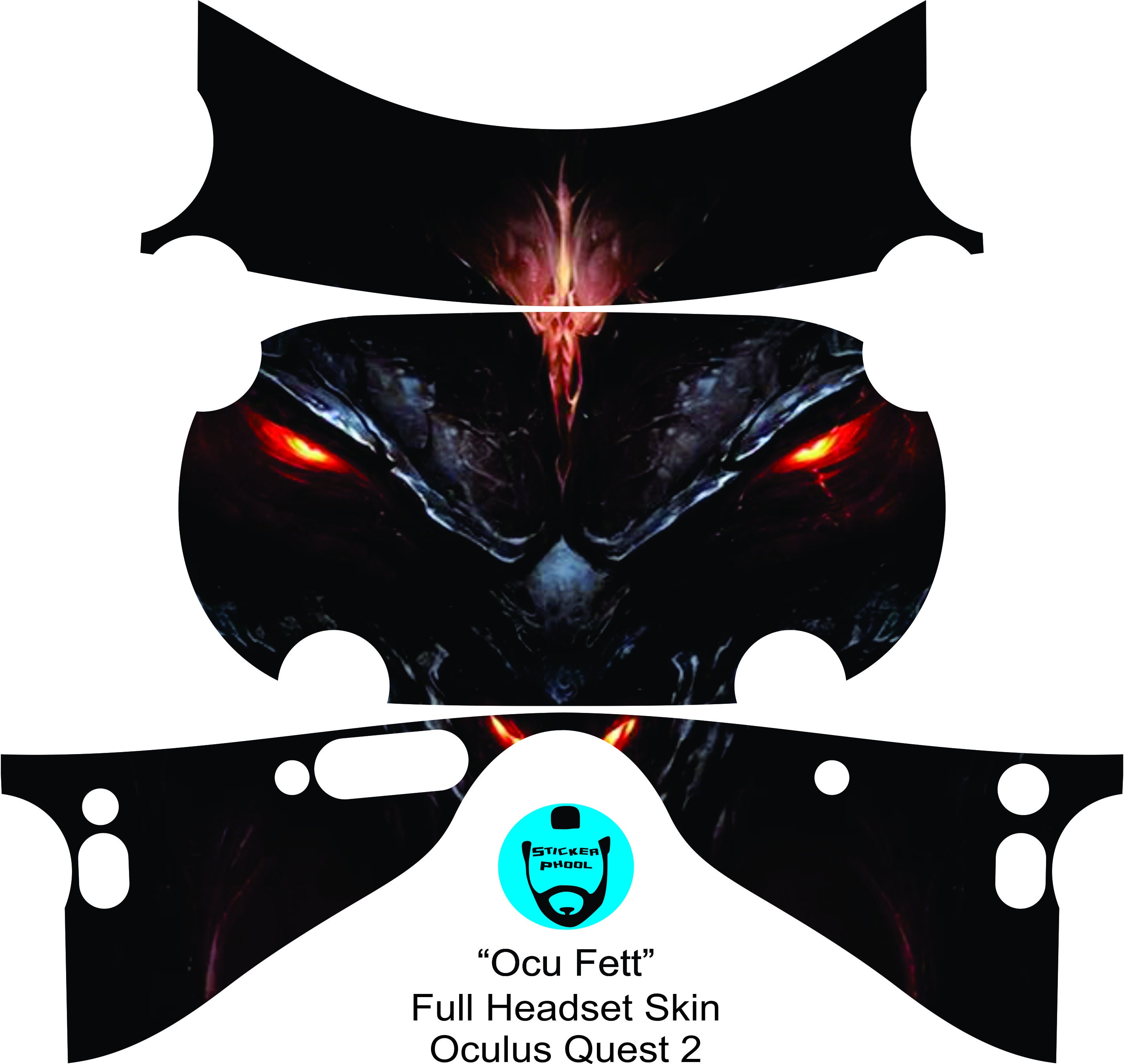 Oculus Quest 2 Headset Skin Diabolic | Etsy