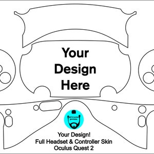 Custom Oculus Quest 2 Headset and Controller Skins - Etsy