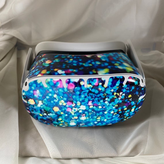 Oculus Quest 2 Headset Skin Blue Glitter - Etsy