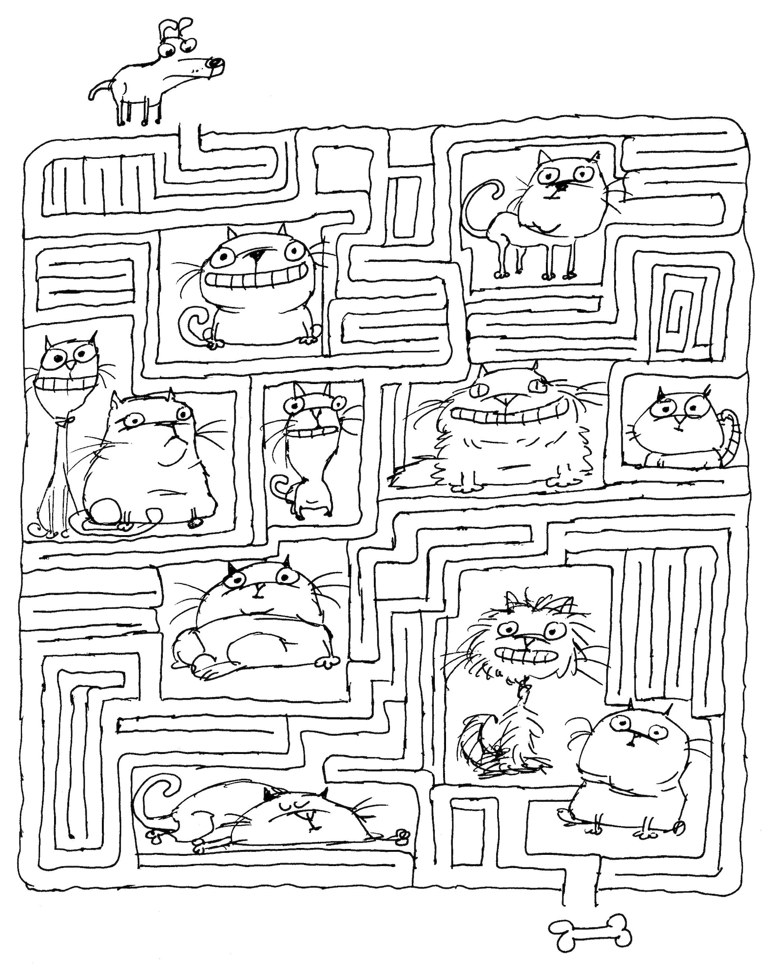 Fun Cat Maze Activity (printable PDF) - Etsy