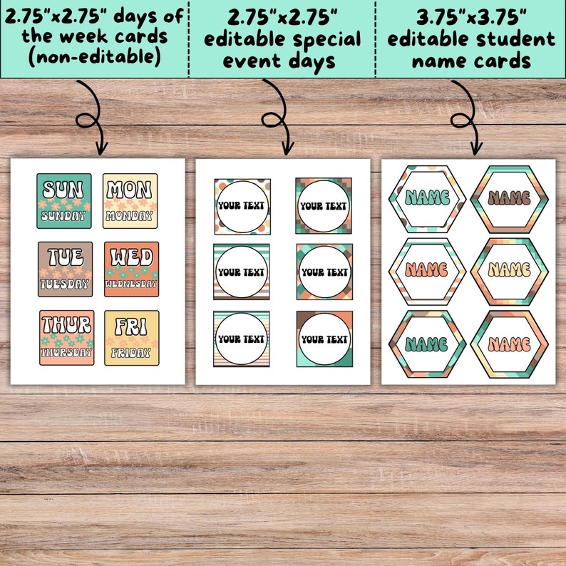 Retro Groovy Classroom Decor Bundle, Classroom Bulletin Board Kit ...