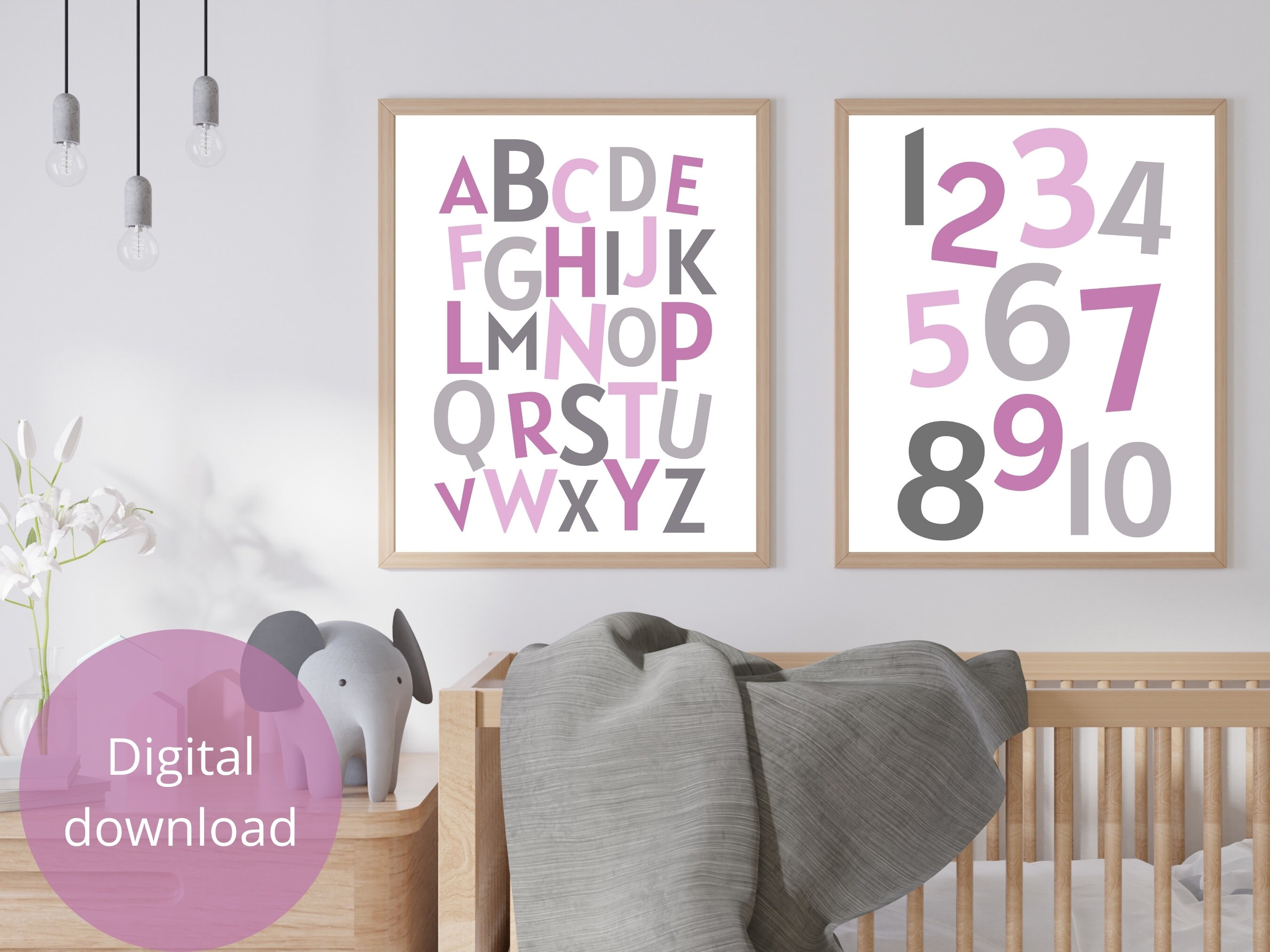 Póster del alfabeto póster ABC arte mural para niños - Etsy España