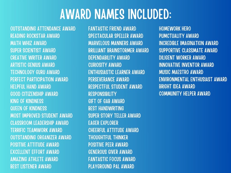 Classroom Awards Certificate, Student Awards Certificate, End of Year ...