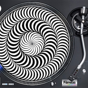 Rotating Vertigo Rings Felt 12" Turntable Mat - Etsy