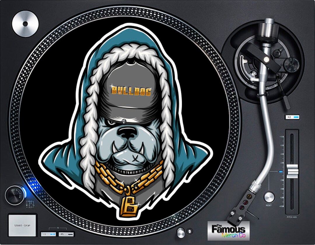 Bulldog Rapper 12 Felt Turntable DJ Slipmat - Etsy Hong Kong