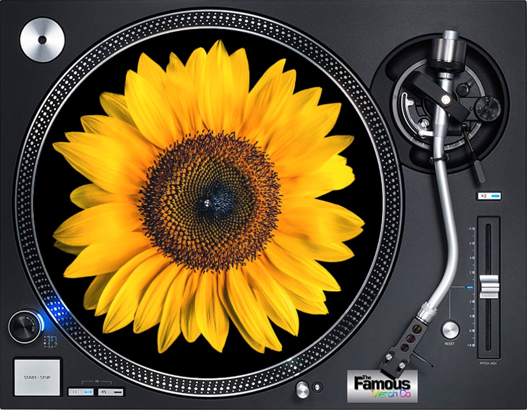 Sunflower Image 12 Felt Turntable DJ Slipmat - Etsy UK