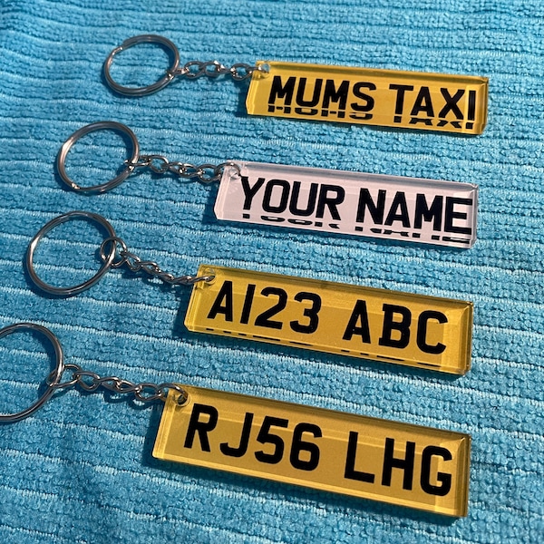 Number Plate Keyring - Etsy UK