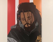 J. Cole Poster Digital Art - Etsy