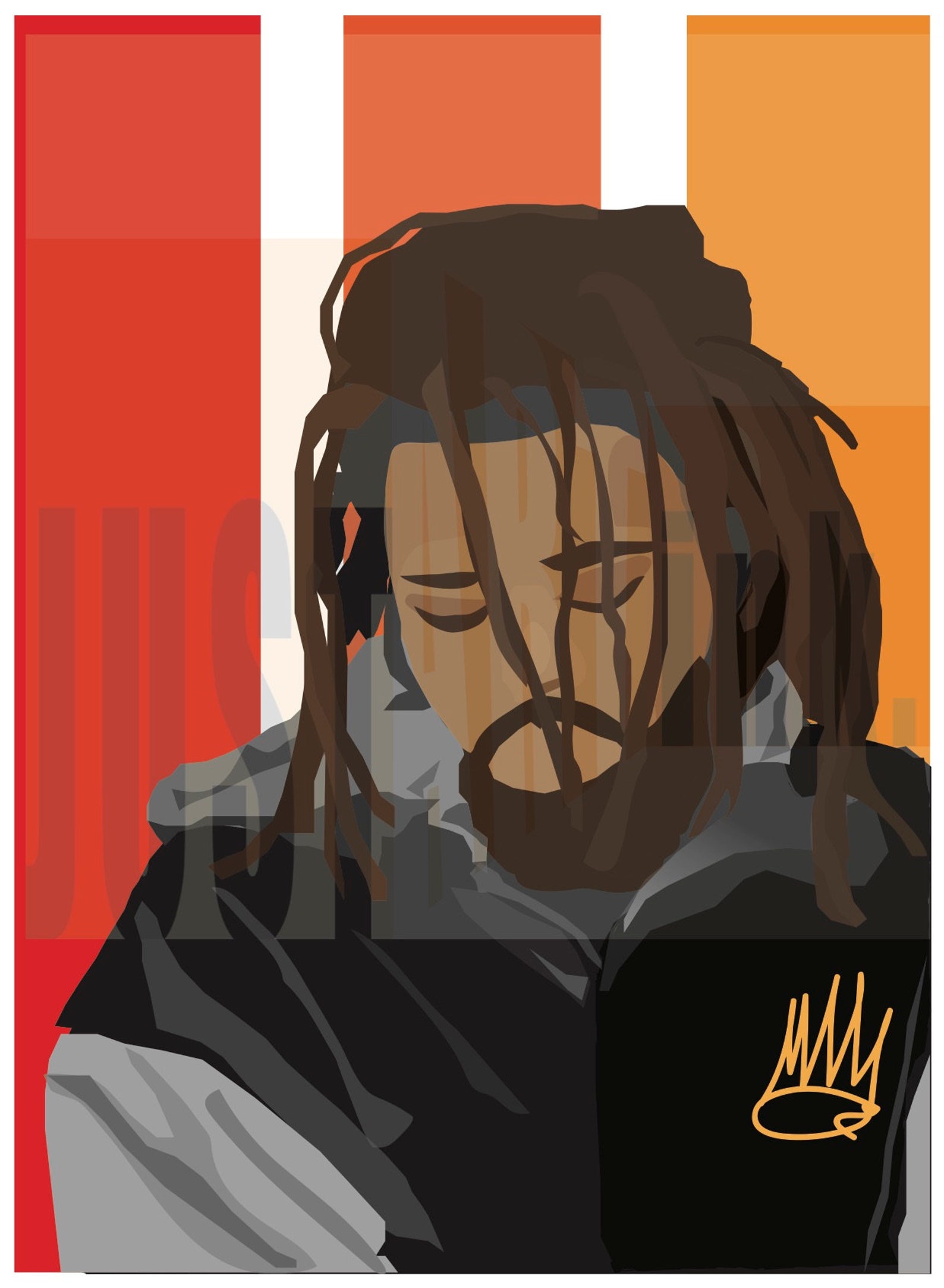 J. Cole Poster Digital Art - Etsy