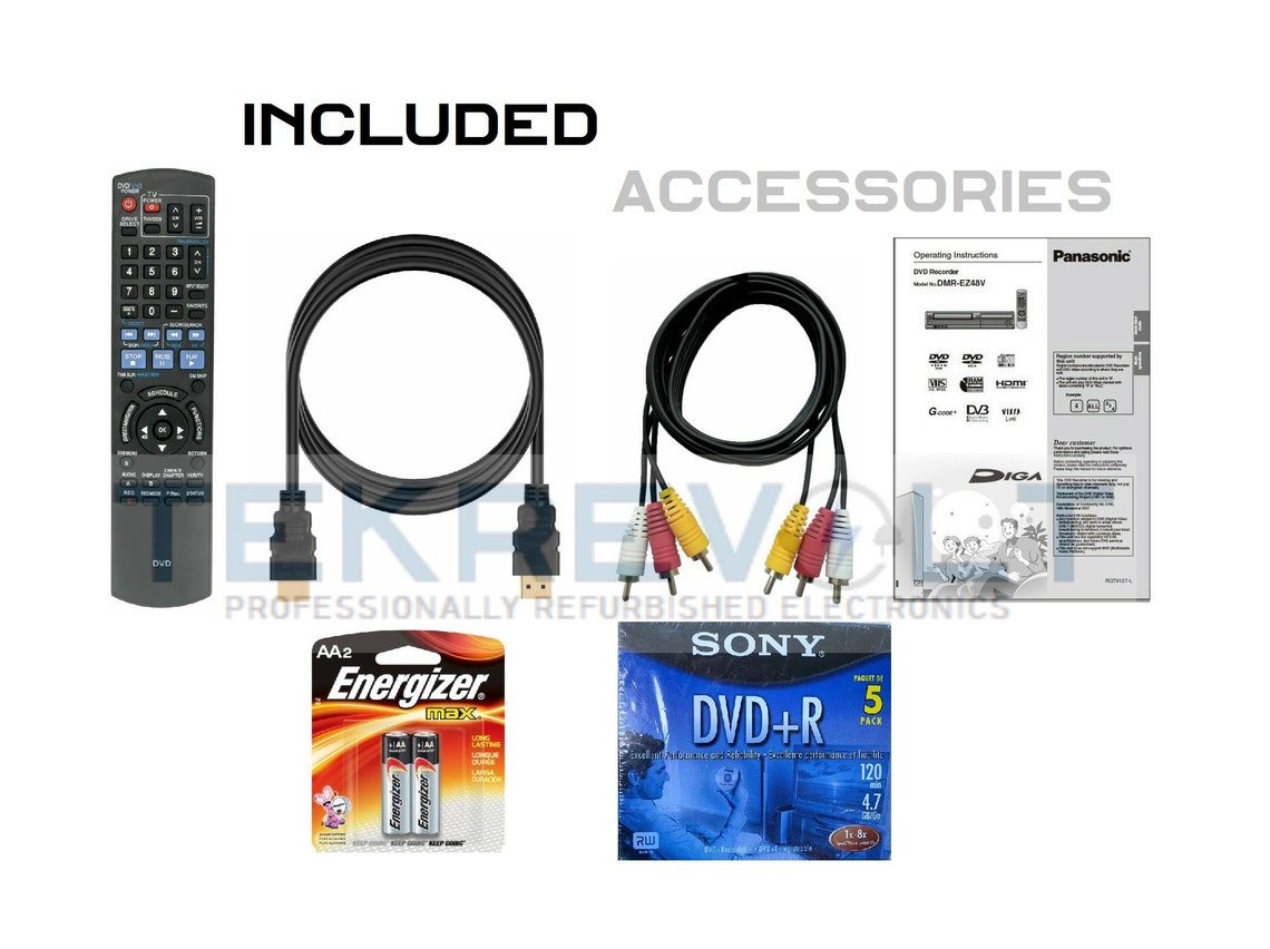 Panasonic DMR-EZ48V DVD/VCR Combo Dvd Recorder - Refurbished - Etsy