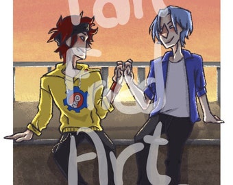 Art Prints Sk8 the Infinity Art Print Cherry Blossom Punk - Etsy