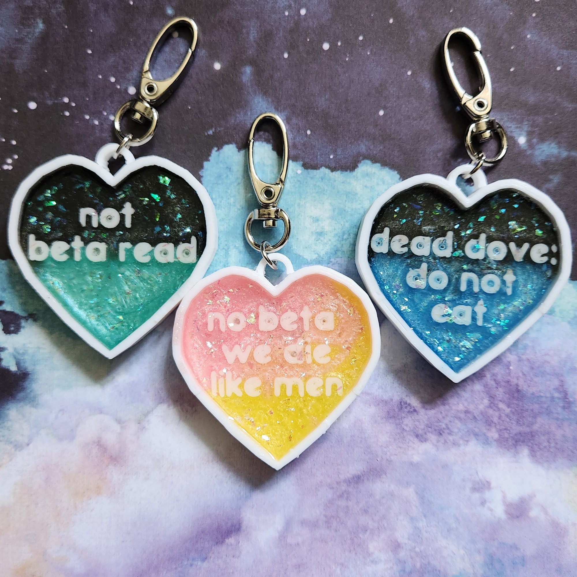 CUSTOM AO3 Tag Heart Charm - Etsy