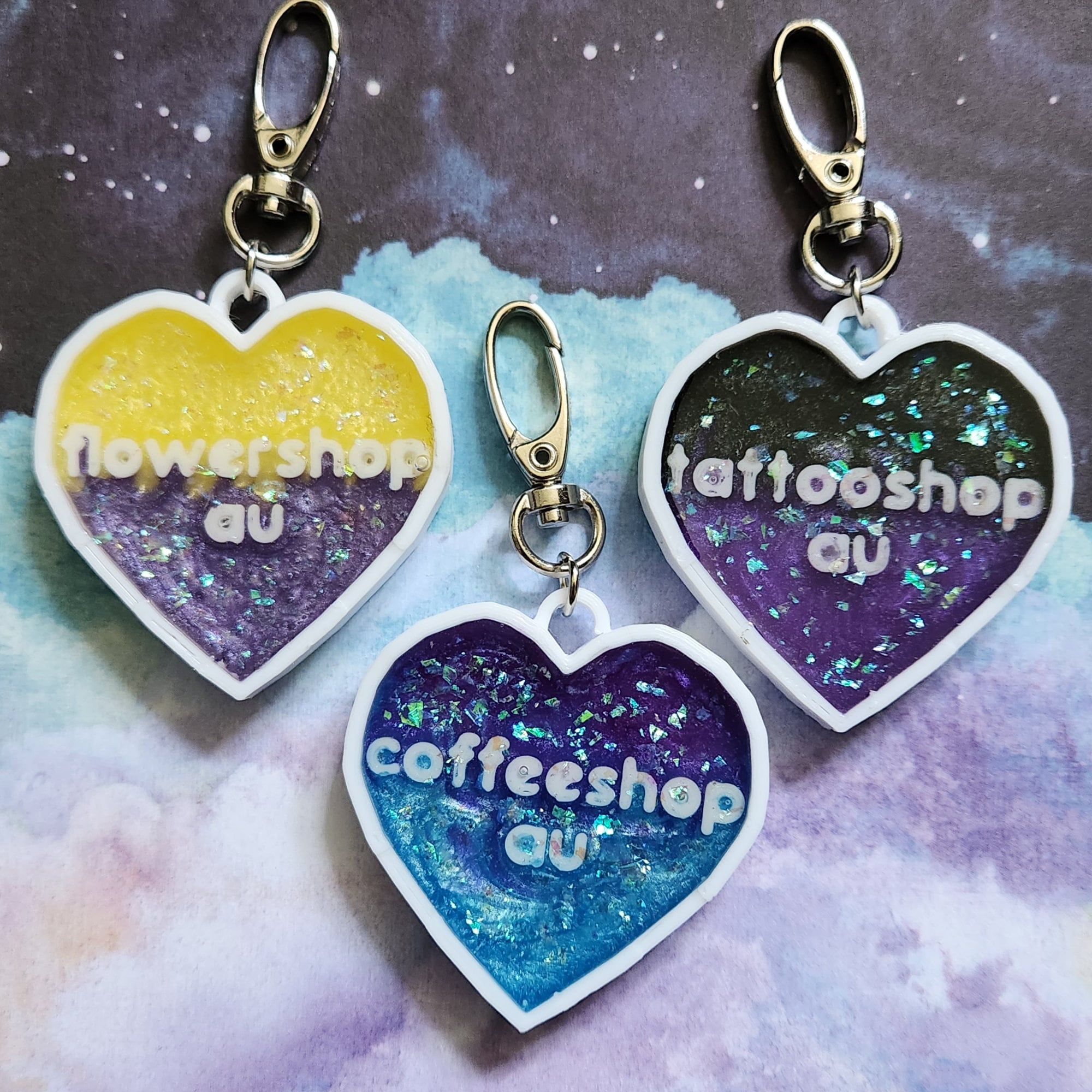 CUSTOM AO3 Tag Heart Charm - Etsy