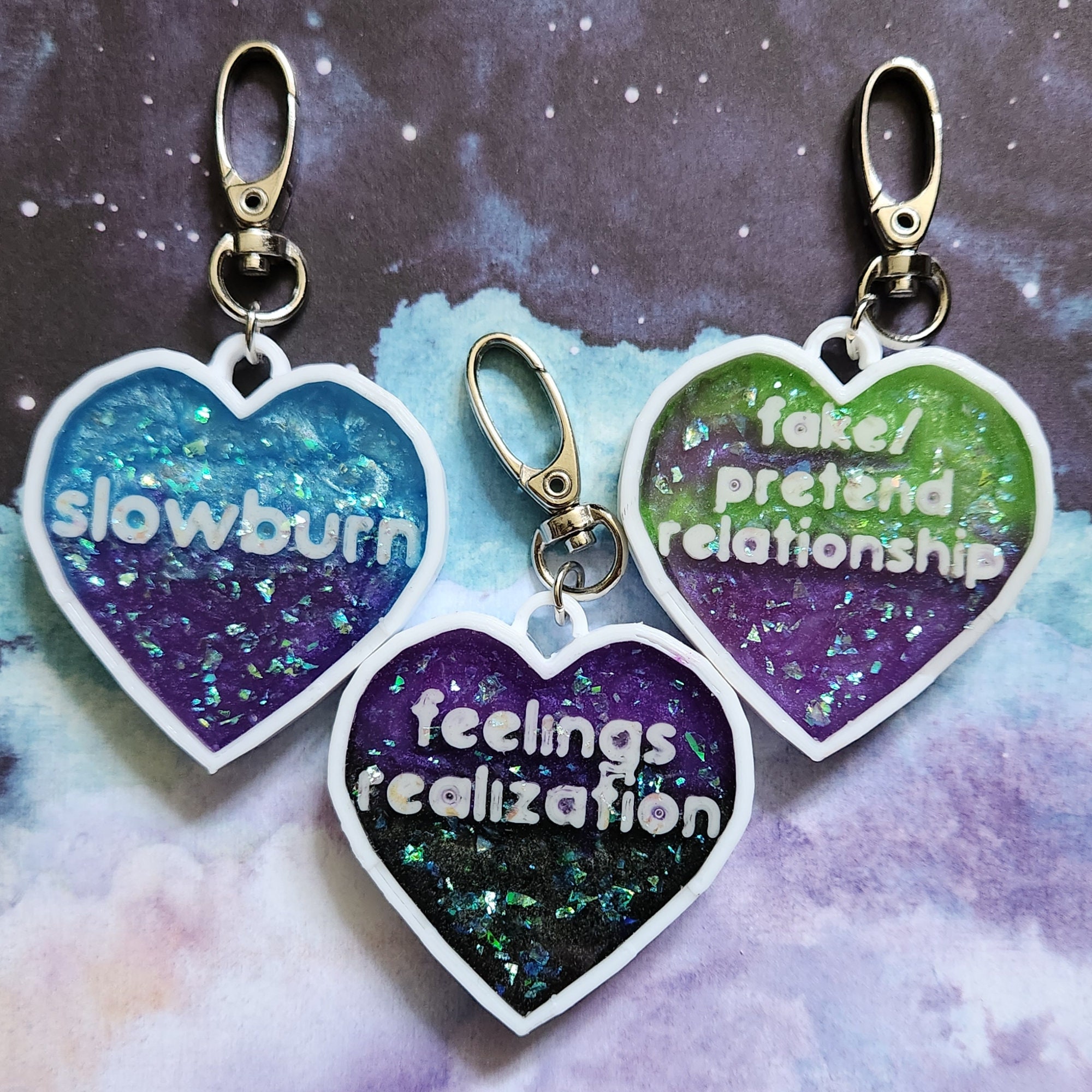 CUSTOM AO3 Tag Heart Charm - Etsy