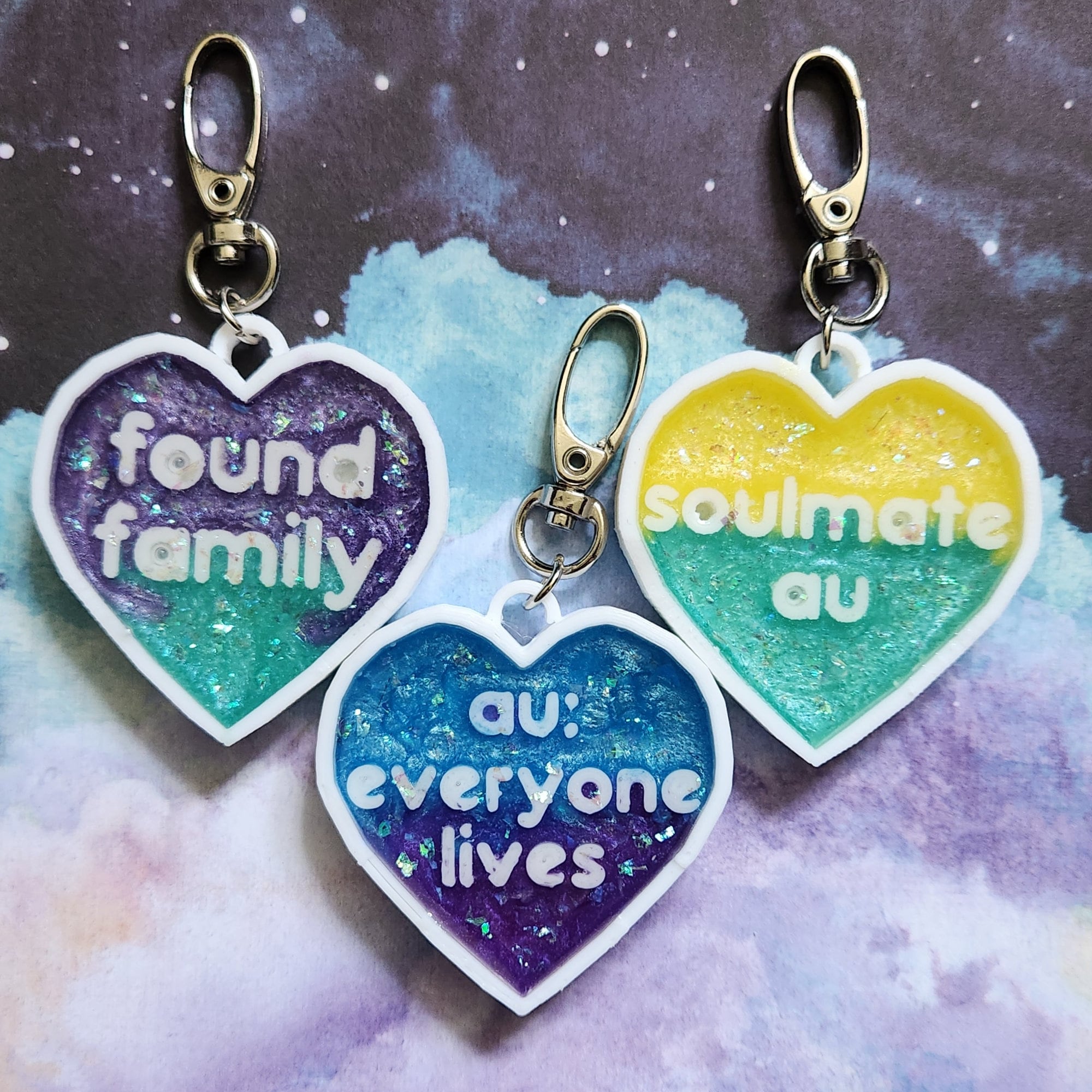 CUSTOM AO3 Tag Heart Charm - Etsy