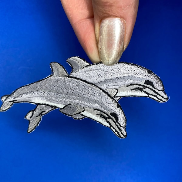 Dolphin Applique - Etsy