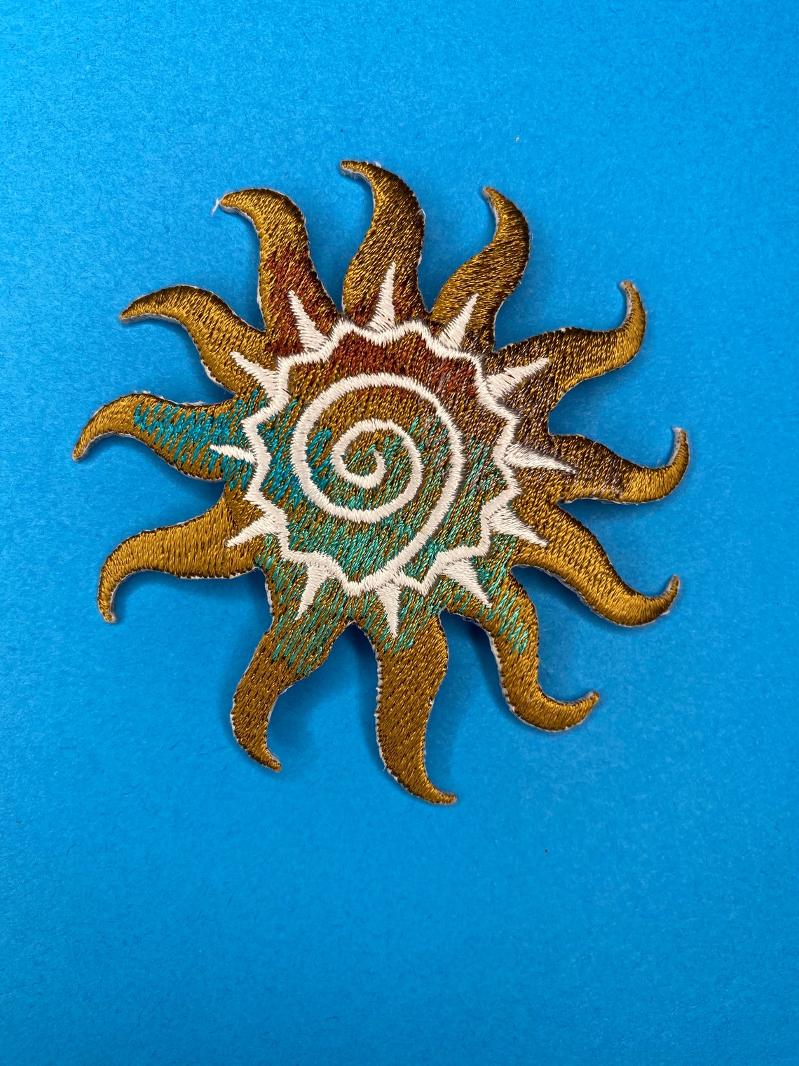 Tribal Sun Patch/iron On/ Swirl Sun Applique - Etsy