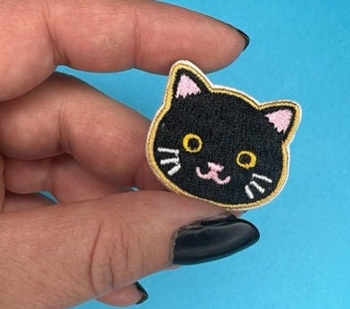 Cute Cat Face Patches Kitty Iron on Applique - Etsy