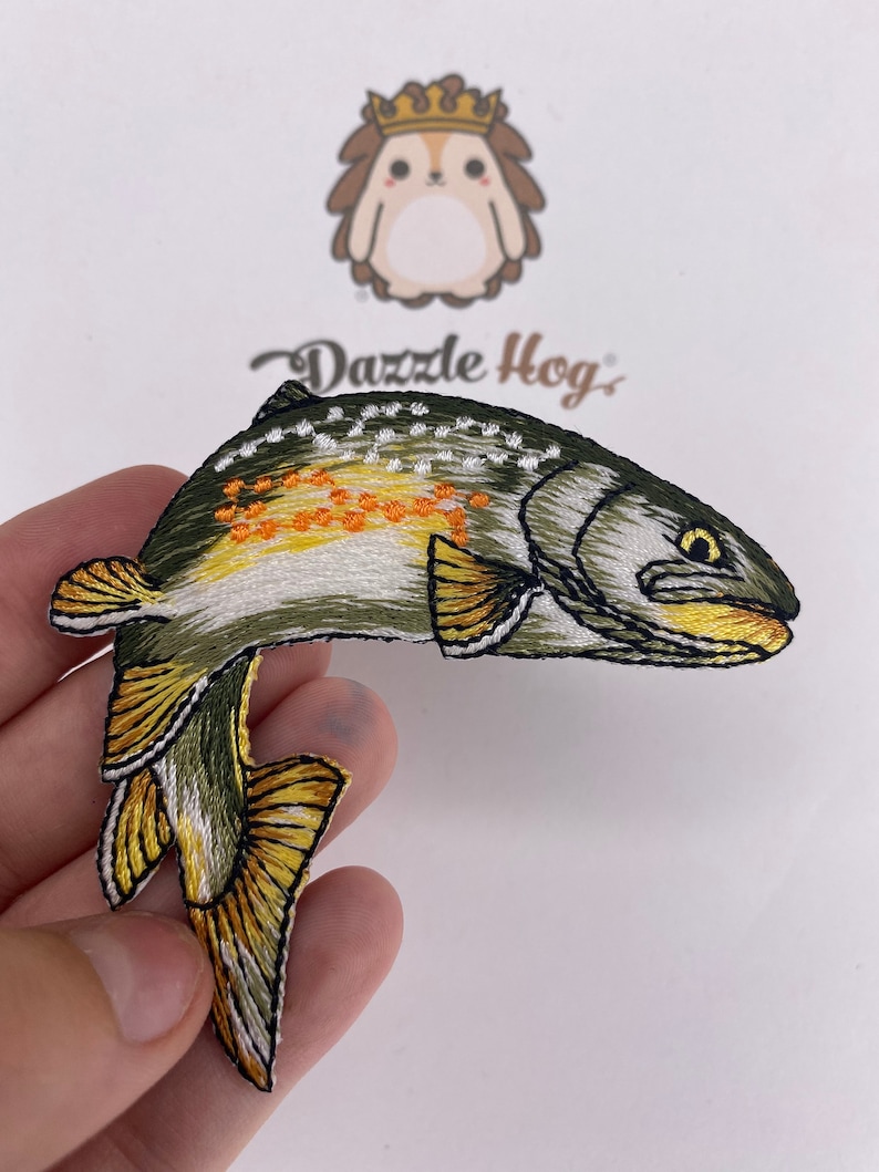 Golden Trout Fish Patch Iron on Applique Fishing Patch - Etsy