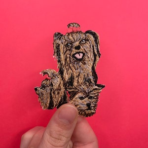 Yorkie Dog Patch - Etsy