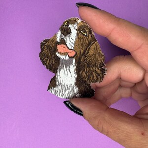 Springer Spaniel Dog Face Patch - Iron on - Applique - Etsy