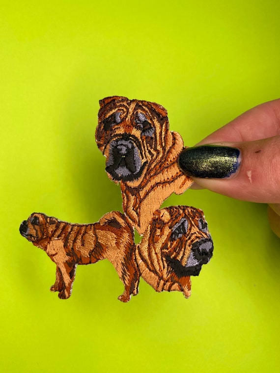 Shar-Pei Dog Patch/Iron on/Sew on/ Share-Pei Embroidery | Etsy