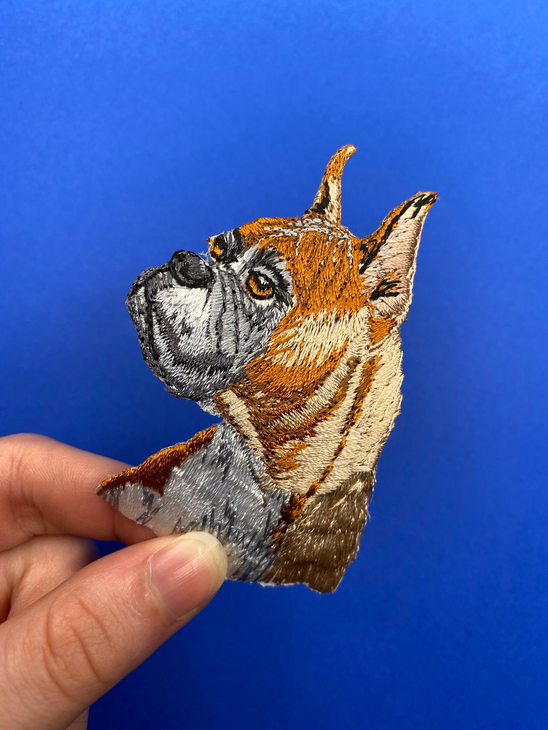 Boxer Head Patch//boxer Dog Patch//iron On// Sew On - Etsy