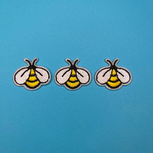 Set of 3 Pc Bees Iron on Patch Bees Patches Bee Patches Iron - Etsy