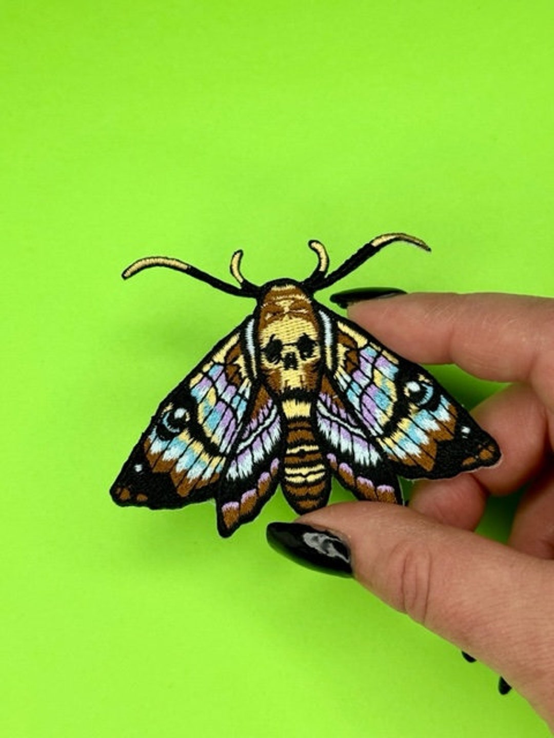 Death Moth Patch - Gothic - Patch - Iron on - Applique - Etsy
