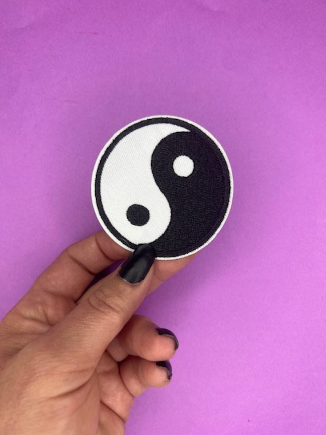 Yin-yang Patch - Iron on - Applique - 2 1/2 Inches - Etsy