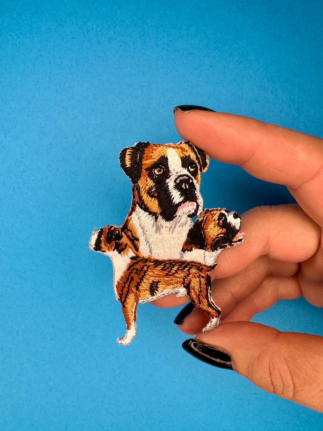 Boxer Dog Patch - Realistic - Iron on - Applique - Etsy