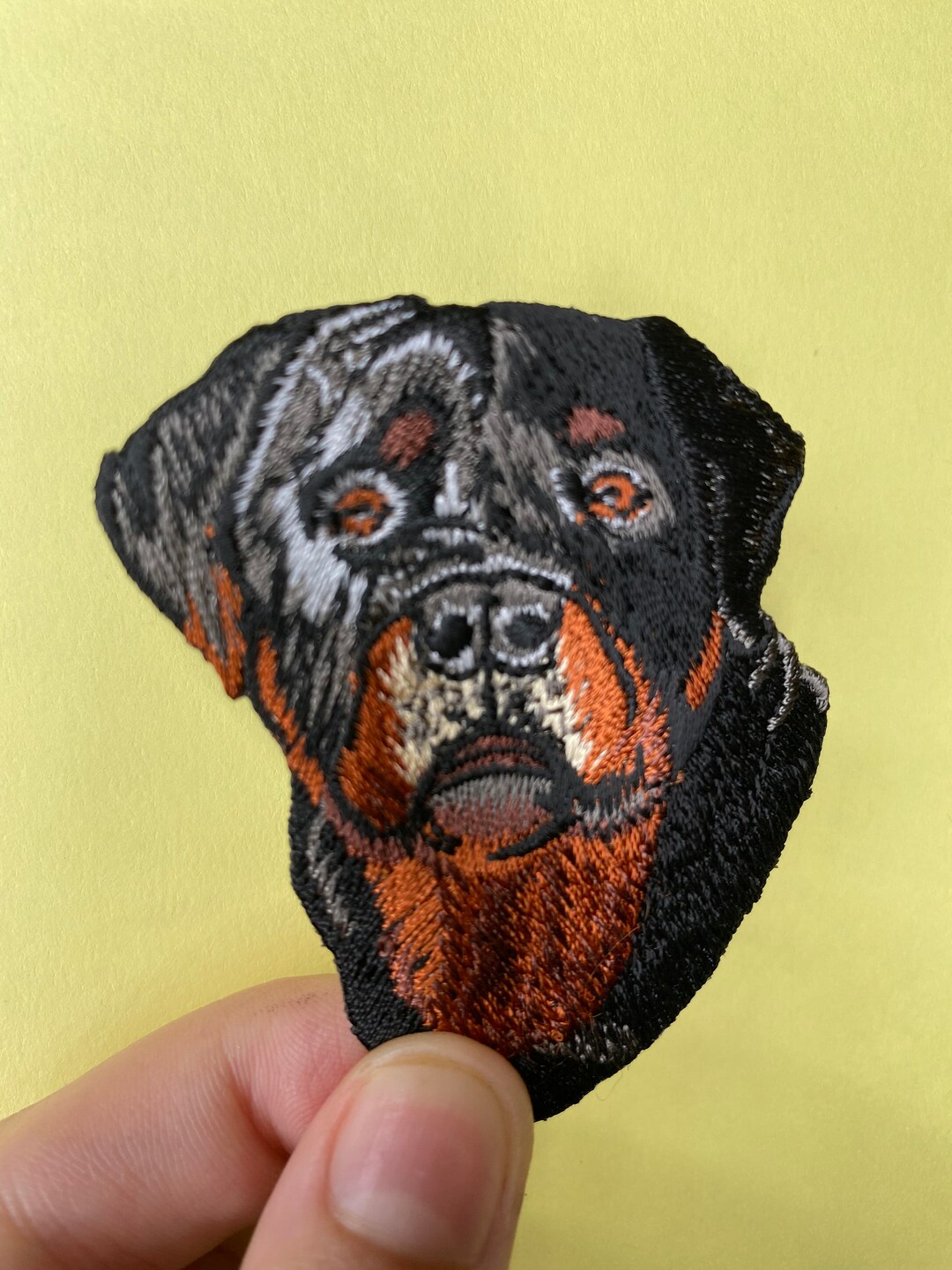 Rottweiler Dog Head Patch - Etsy