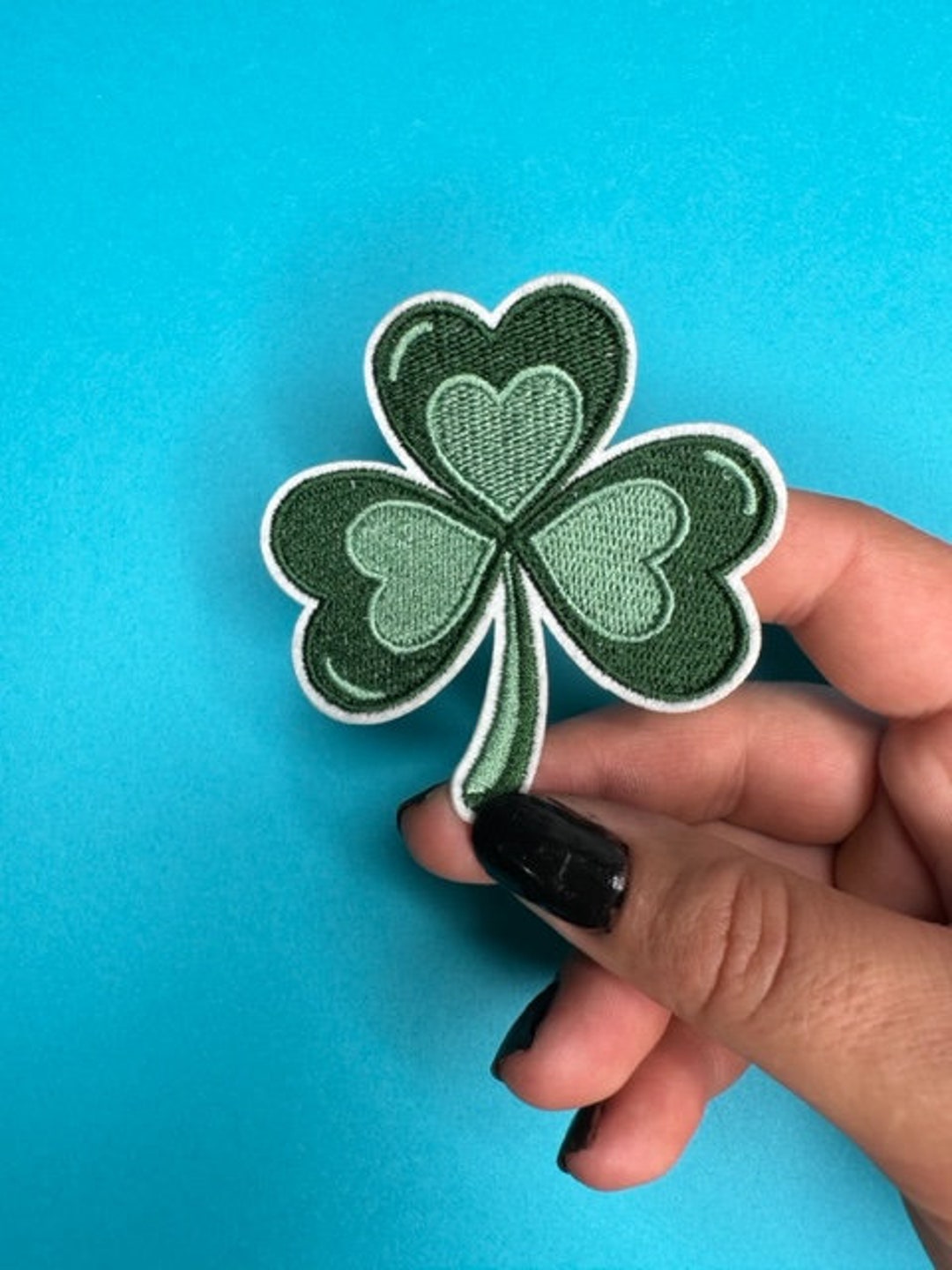Shamrock Patch - Three Leaf Clover - Iron on - Applique - Etsy